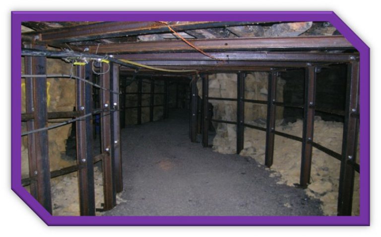 Foamed Concrete Mass infill, Combe Down mines, Bath, Somerset