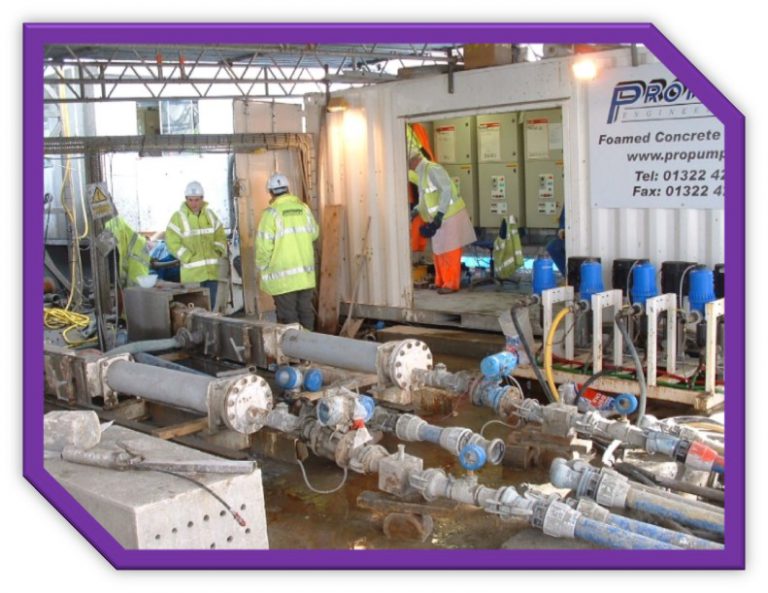 Foamed Concrete Mass infill, Combe Down mines, Bath, Somerset